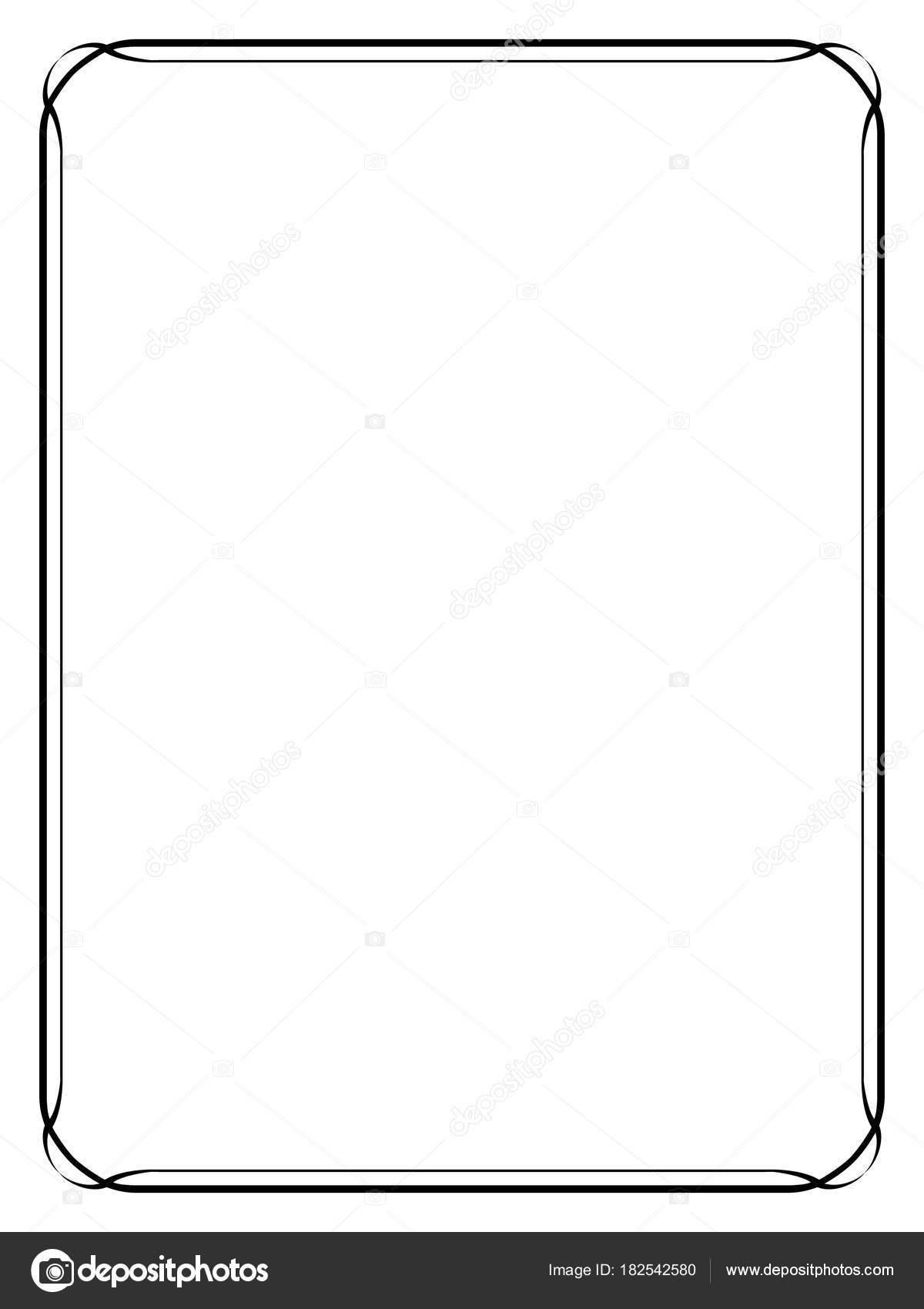 Simple black ornamental decorative frame Stock Vector by ©100ker 182542580