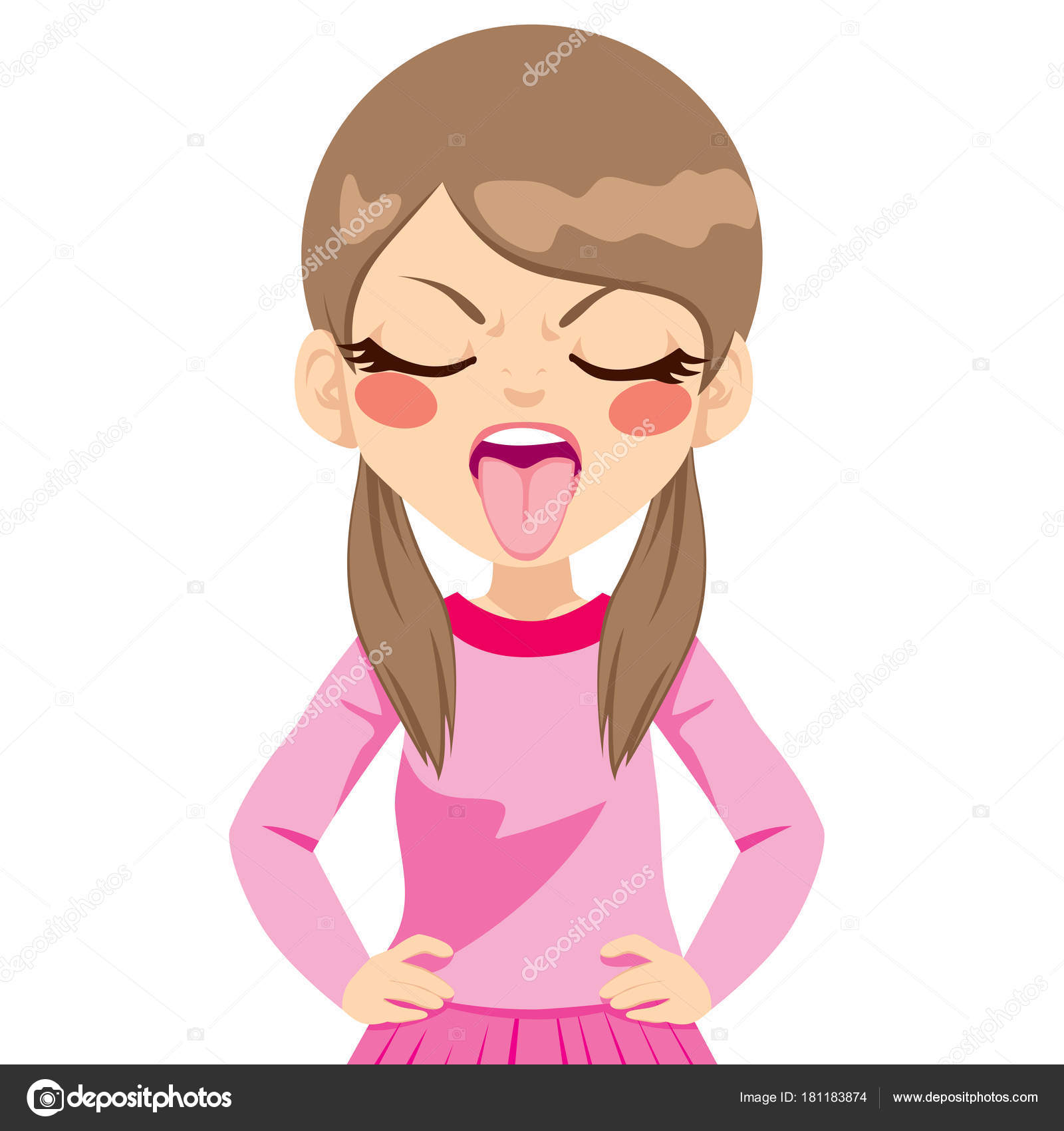 Disgusted Facial Expression Cartoon