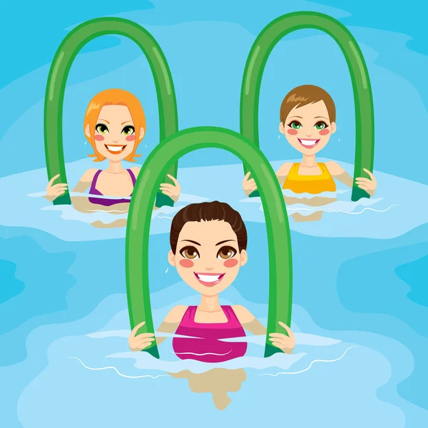 Water Aerobics Cartoon