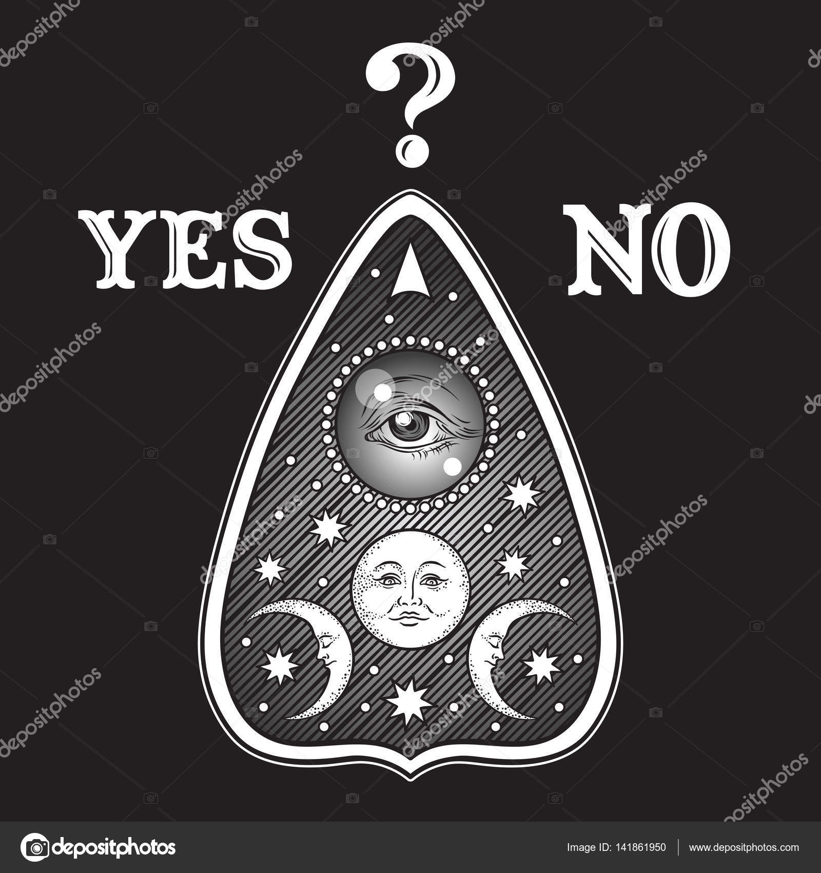 Ouija Board Planchette Print Out