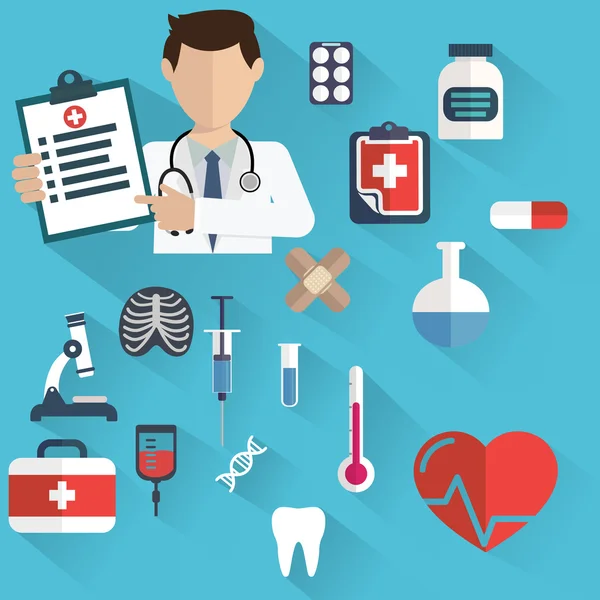 Medical research icons — Stock Vector © royalty #127172422