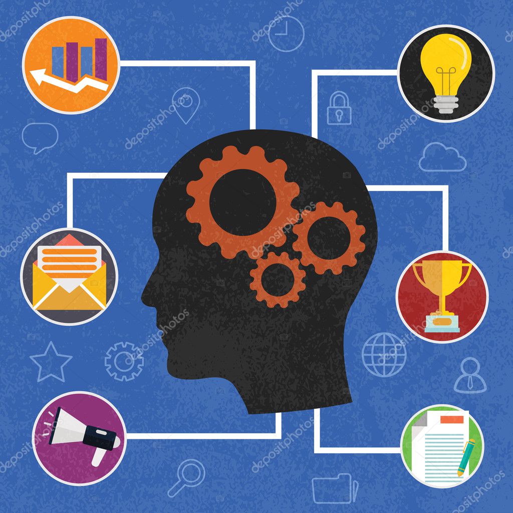 Human head creative idea inspiration Stock Vector Image by ©royalty ...