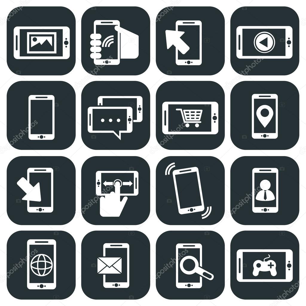 Flat icons set Stock Vector by ©royalty 126055294