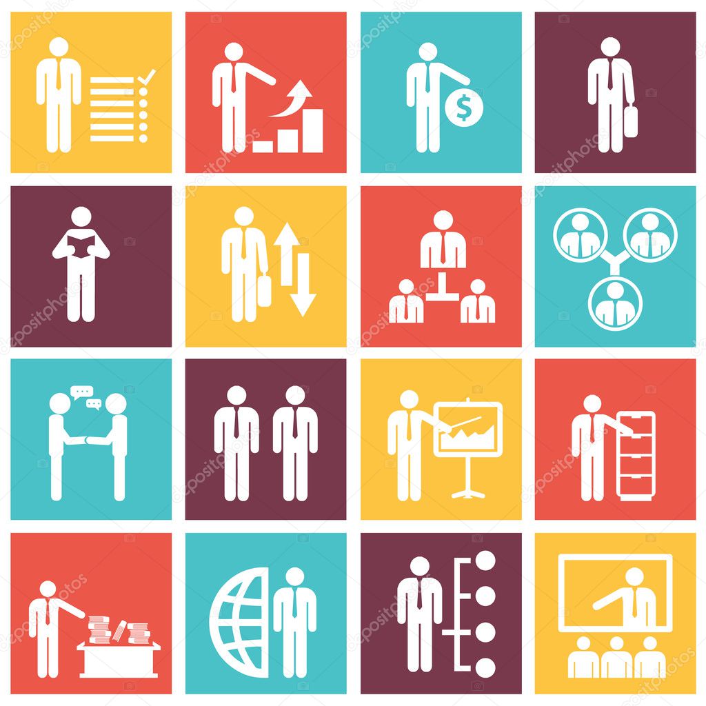 Human resources icons Stock Vector by ©royalty 126863374