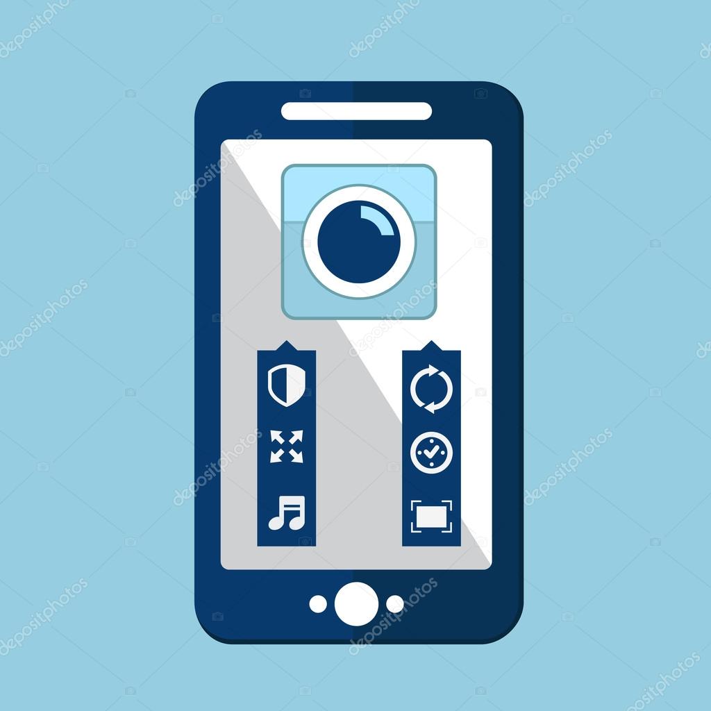 Smartphone camera app icon Stock Vector Image by ©royalty #127559538
