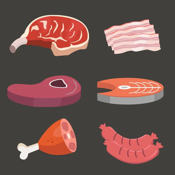 Maso kreslené Stock vektory, Royalty Free Maso kreslené Ilustrace ...