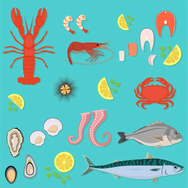 Ocean food web Vector Art Stock Images | Depositphotos
