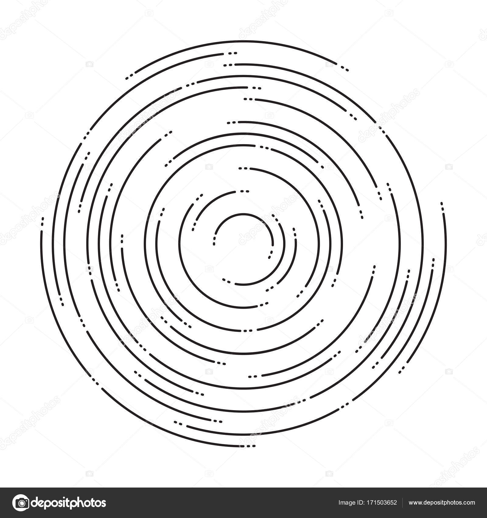 Vector abstract background of concentric ripple circles ⬇ Vector Image ...
