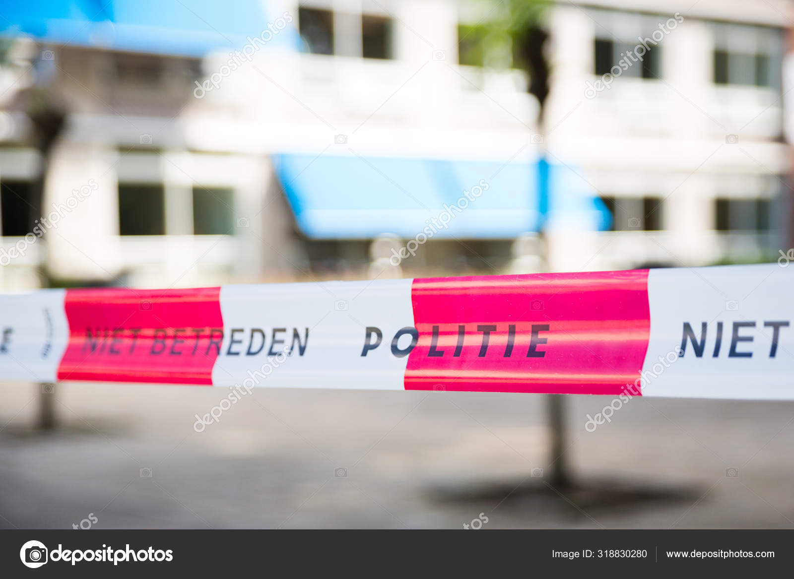 Dutch red line on a crime scene investigation Stock Photo by ©twixx ...