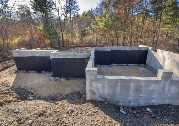 Concrete foundation for a new house — Stock Photo © Sonar #18017731