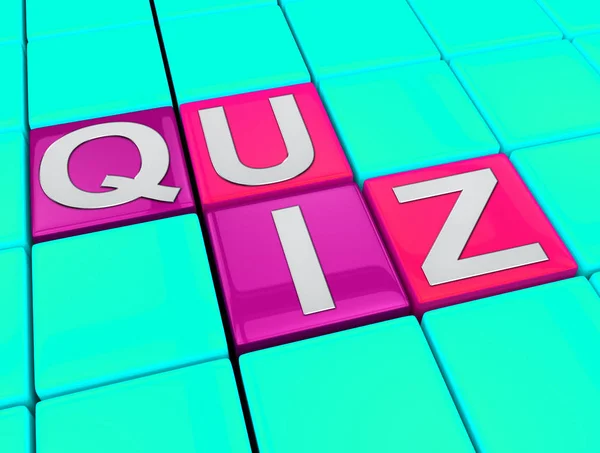 Quiz Sign Meaning Test Exam Or Examination — Stock Photo © stuartmiles ...