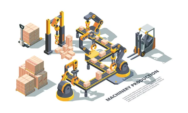 Warehouse Robotics Isometric Element Stock Vector Image by ©macrovector #412817274