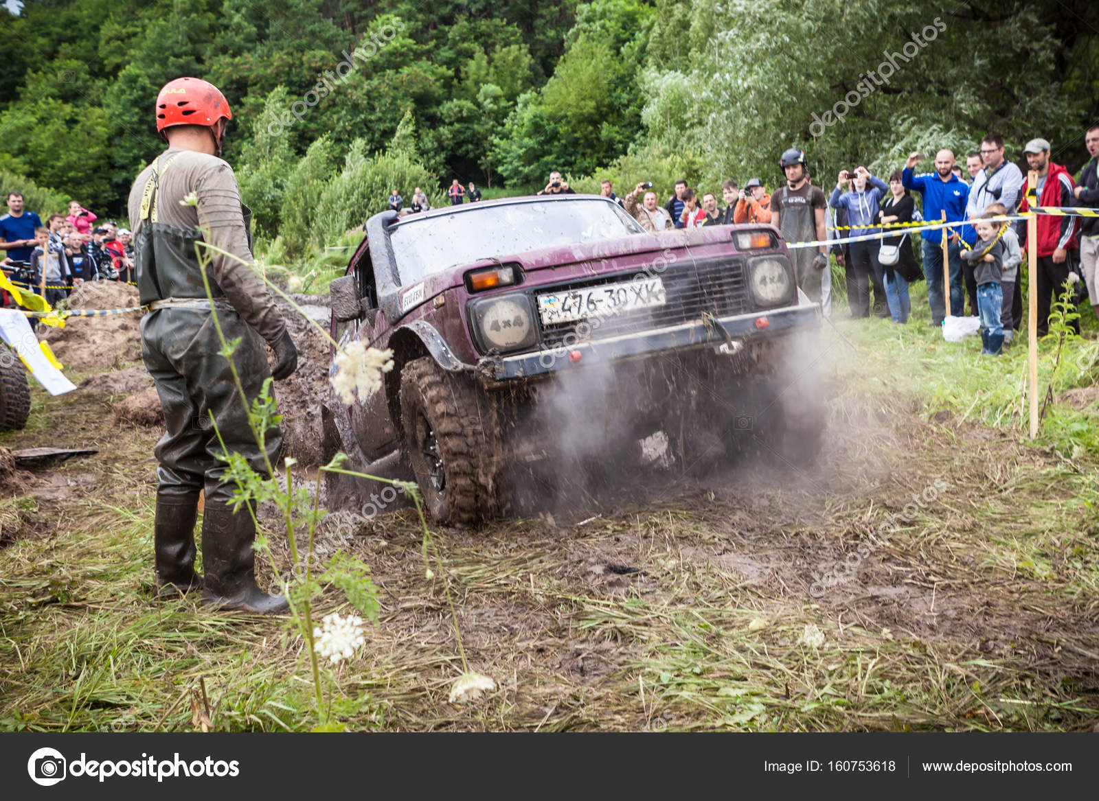 Lada Niva passes a hard pit. – Stock Editorial Photo © luckyraccoon ...