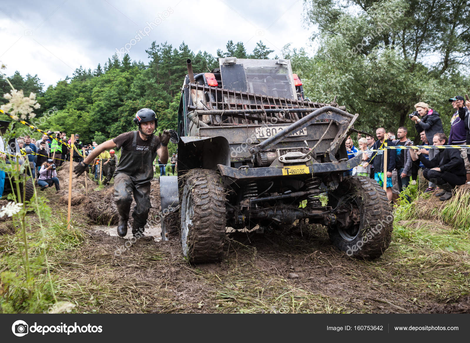 Custom built TR3 Rally car passes a hard pit. – Stock Editorial Photo ...