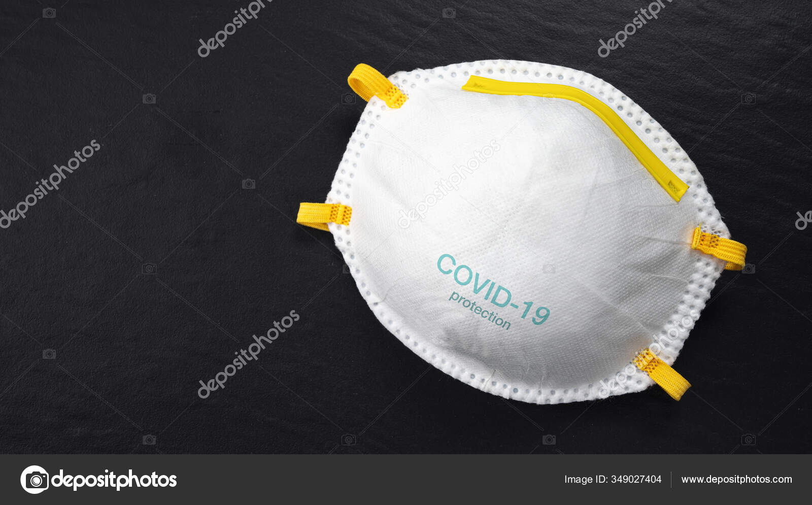 Virus Máscara Protección Ffp2 Estándar Para Prevenir Infección Corona ...