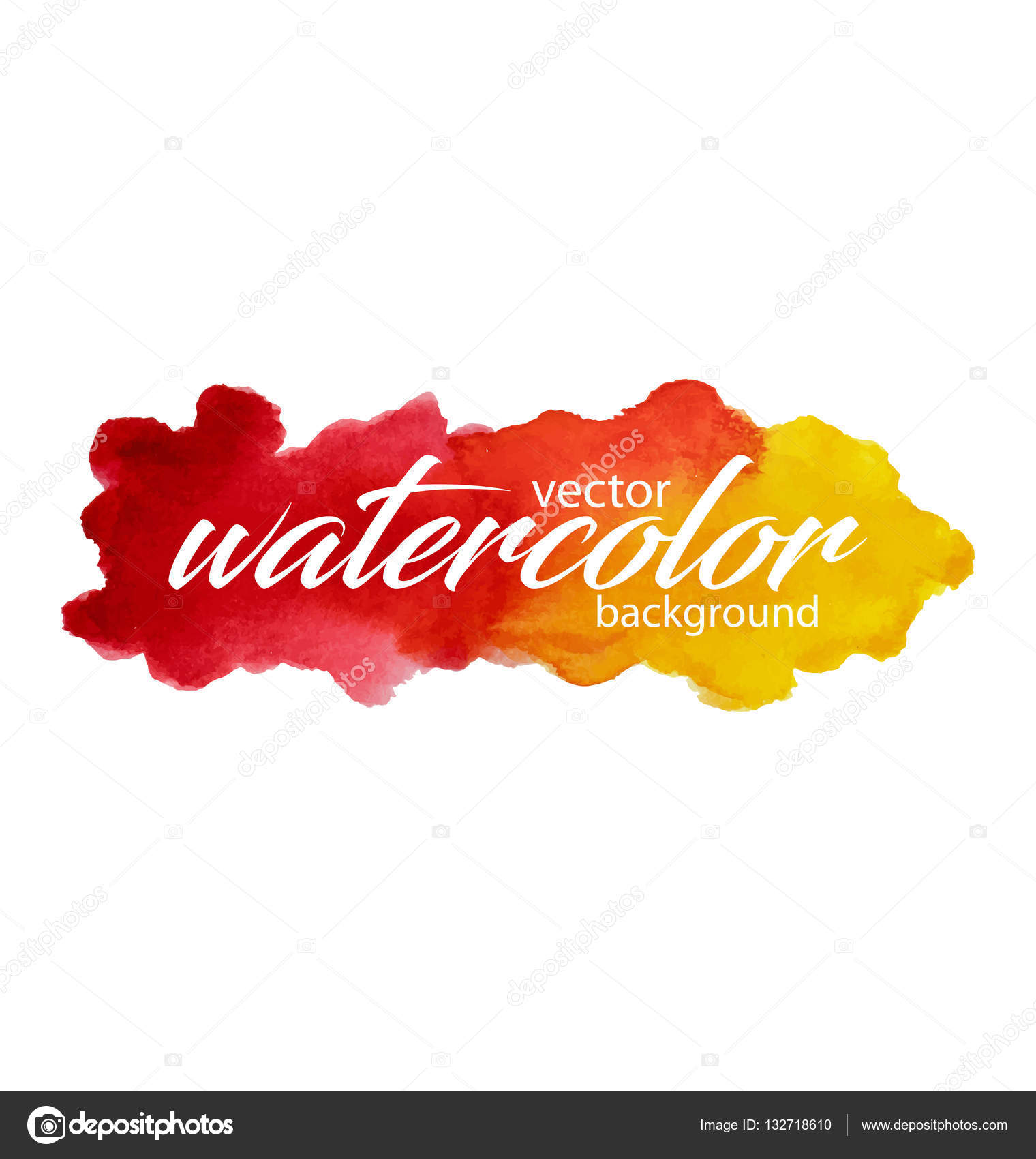 Vector watercolor background Stock Vector by ©suti 132718610