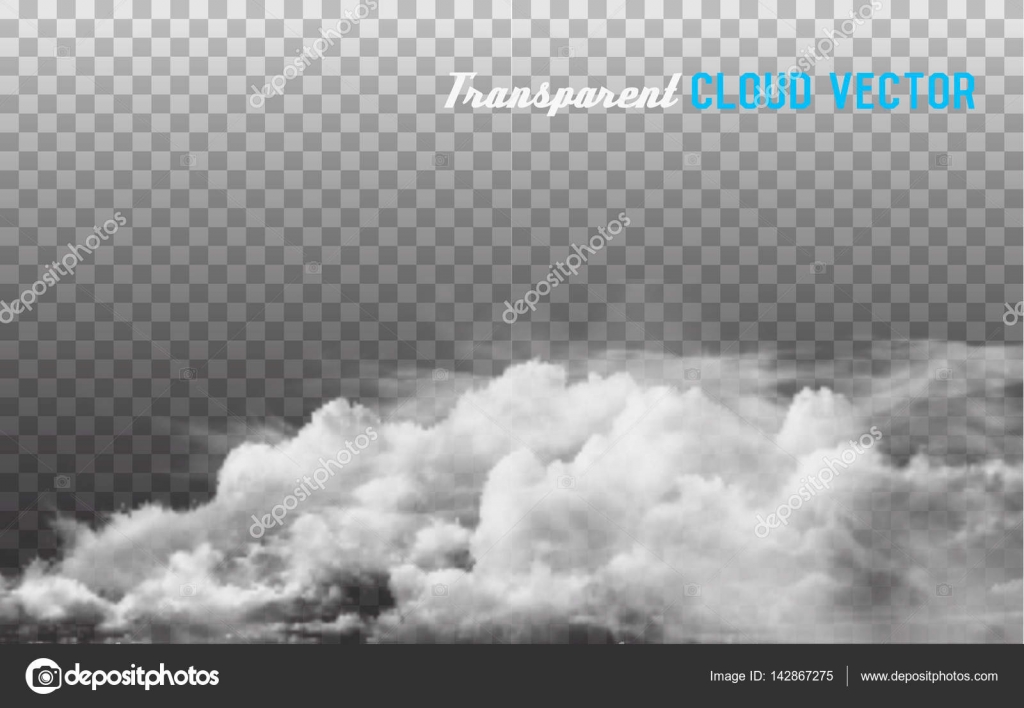 Clouds vector on transparent background. Stock Vector Image by ©almoond ...