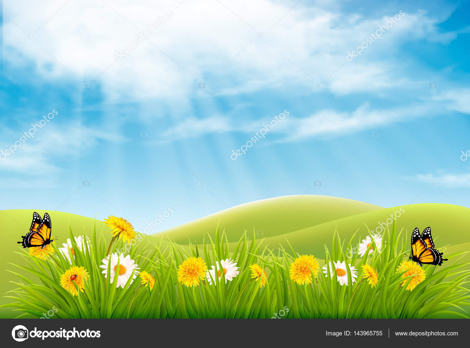 Lente Natuur Achtergrond Mooie Lente Achtergrond Heldere Rode Tulpen