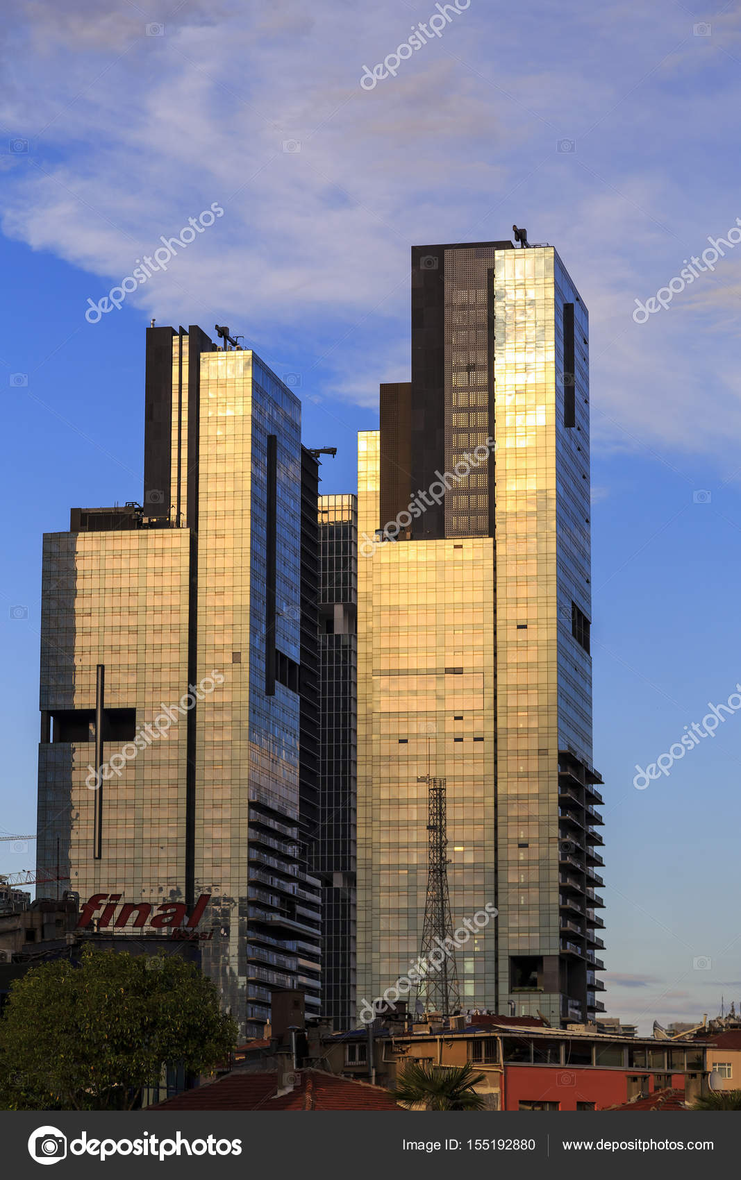 Torun Center business complex in Mecidiyekoy, Istanbul – Stock ...