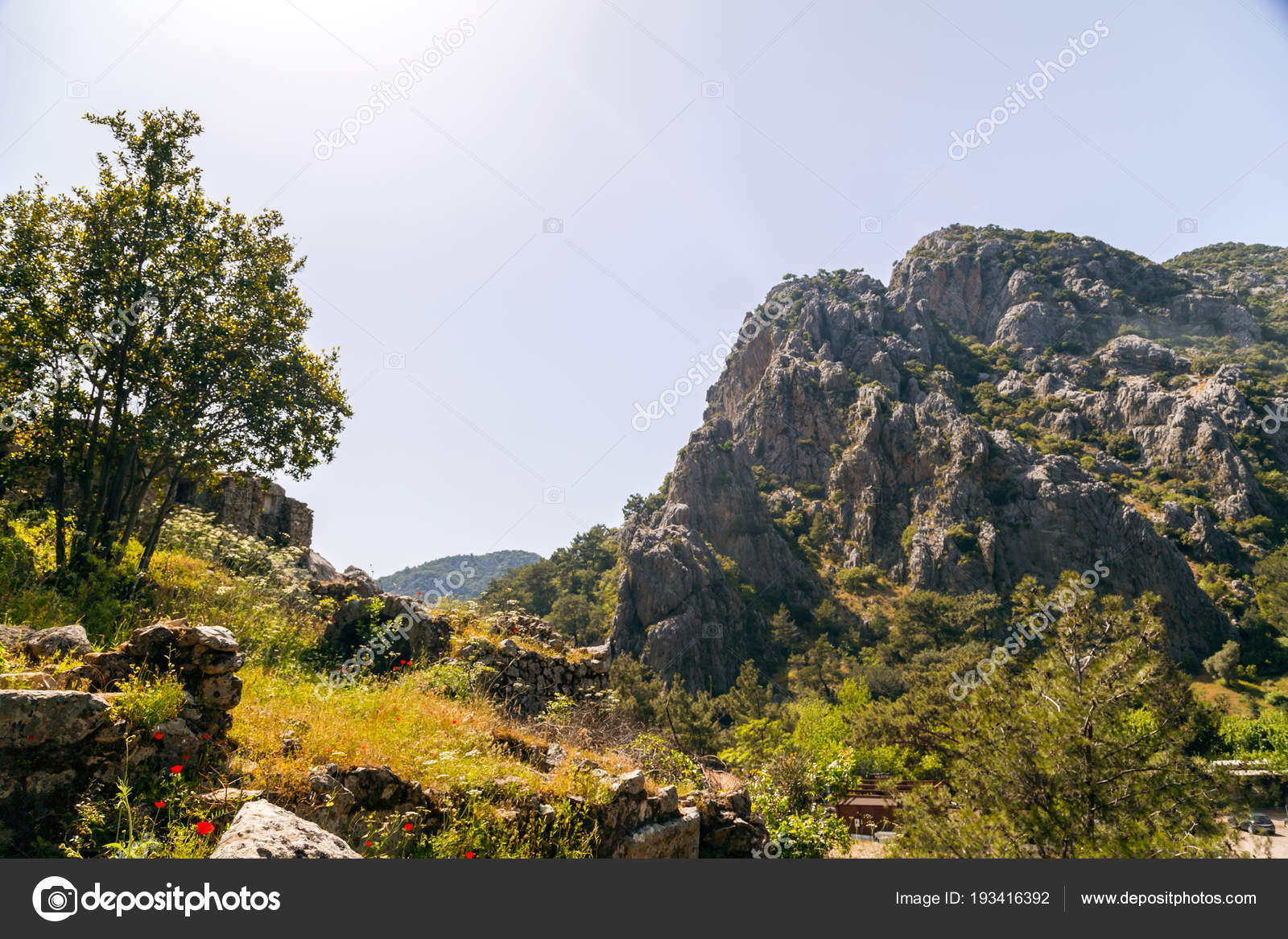Makam Raja Sarkofagus Situs Kuno Olympos Antalya Turki Peradaban Kuno ...
