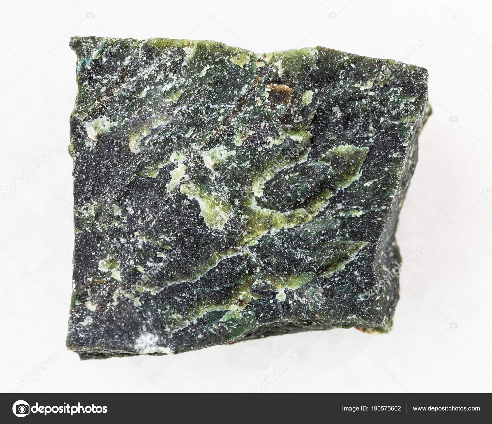 Raw dunite stone on white — Stock Photo © vvoennyy #190575602