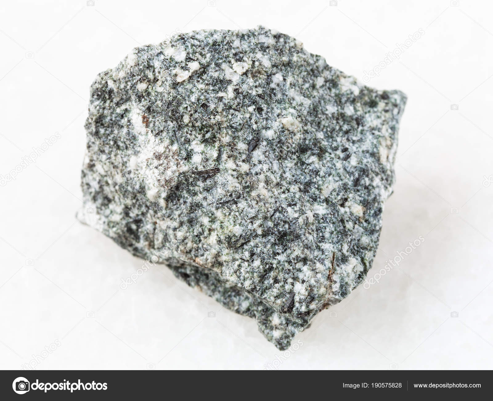 Rough Diorite stone on white — Stock Photo © vvoennyy #190575828