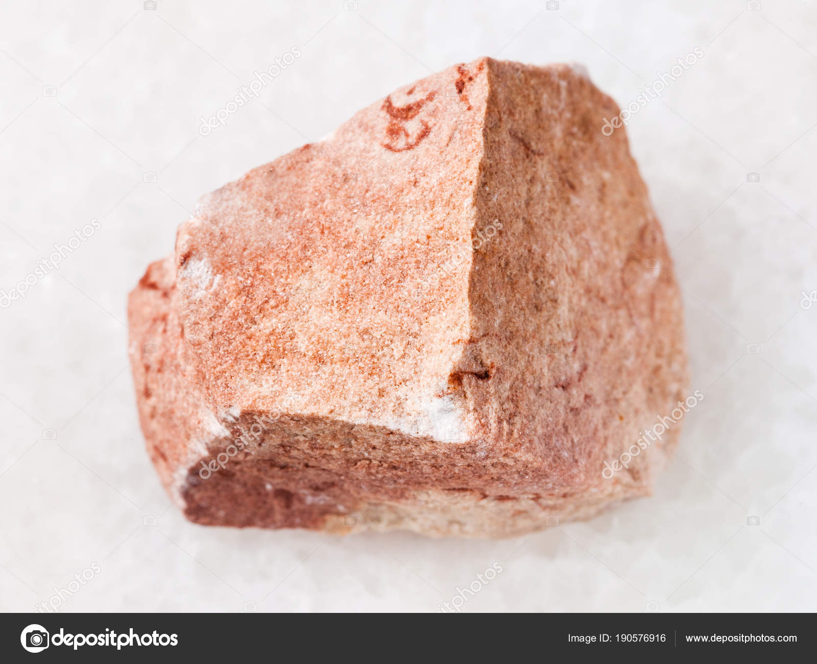 Rough calcareous sandstone stone on white — Stock Photo © vvoennyy ...
