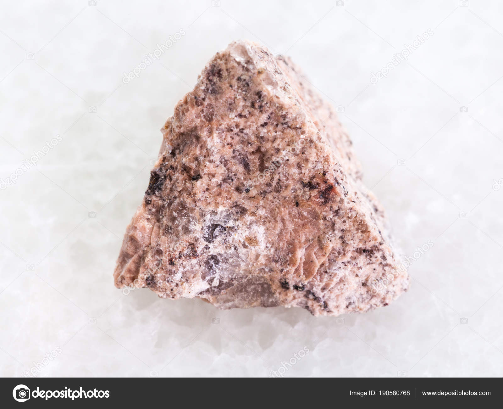 Raw Granite stone on white marble Stock Photo by ©vvoennyy 190580768