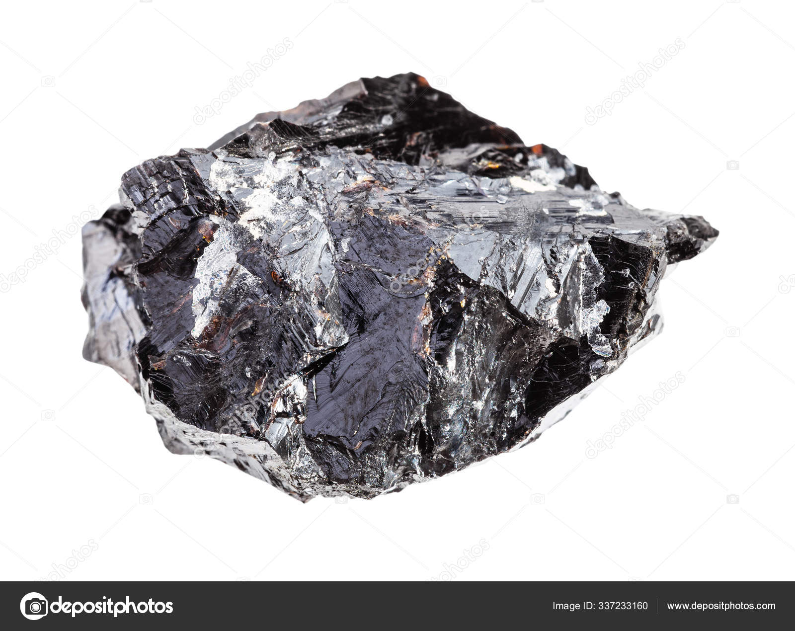 Raw Sphalerite rock isolated on white ⬇ Stock Photo, Image by ...