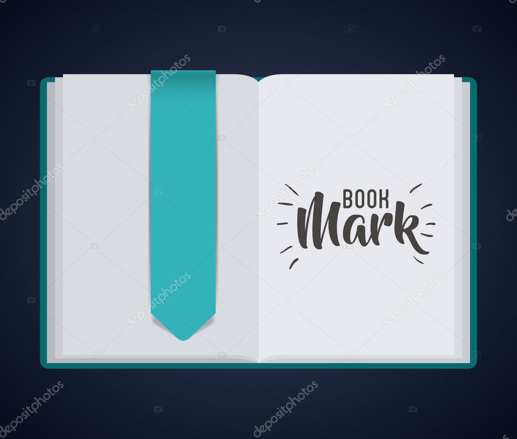 Bookmark label tag and book design Stock Vector Image by ©grgroupstock ...
