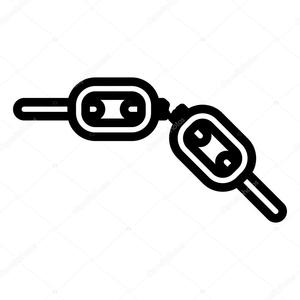 Silhouette of two chain shackles Stock Vector Image by ©grgroupstock ...