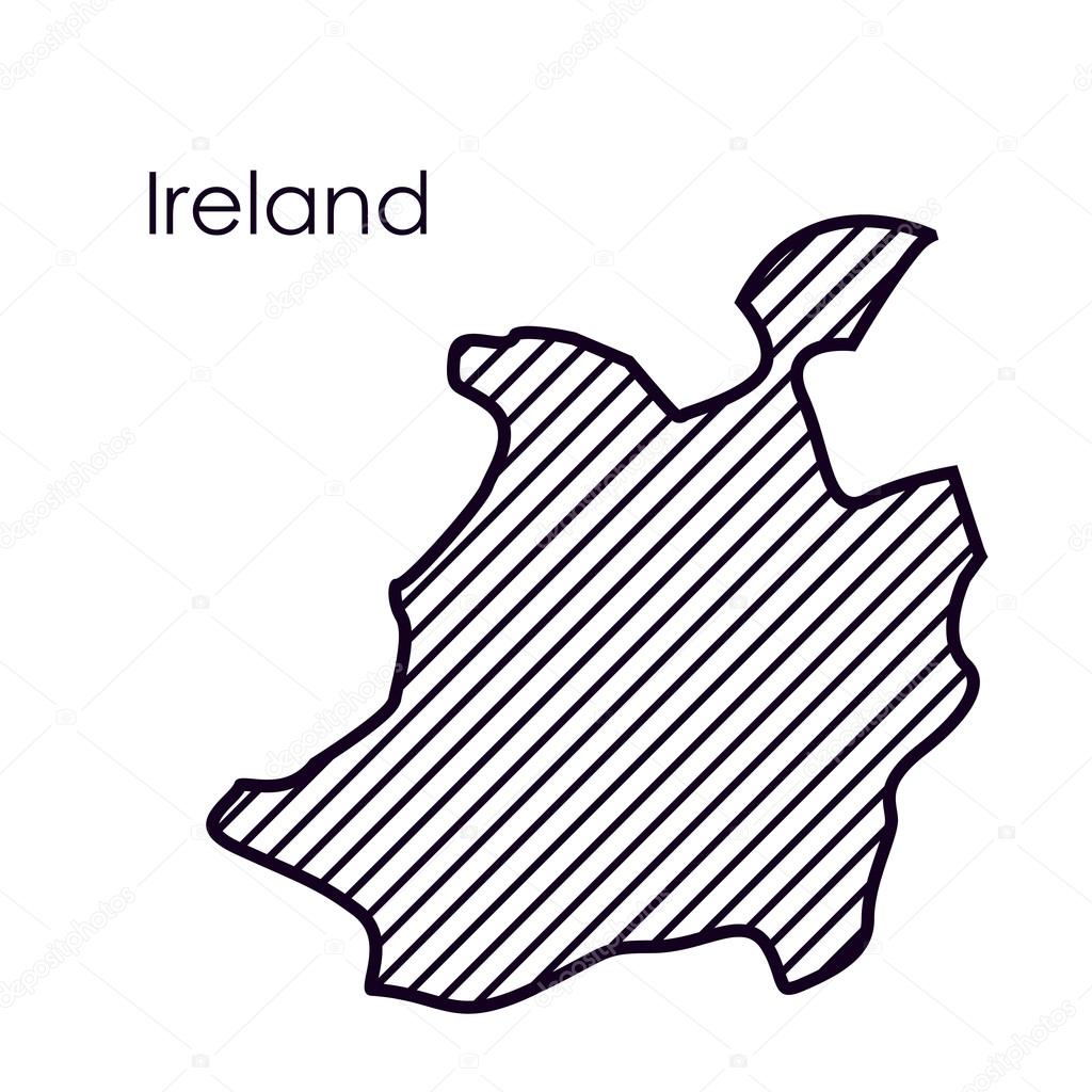 Isolated ireland map design Stock Vector by ©grgroupstock 126970898