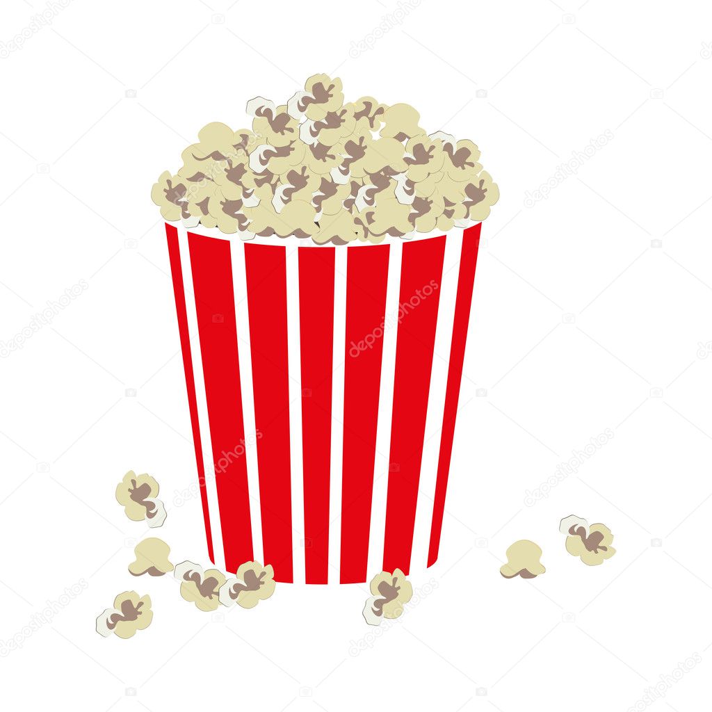 Movies popcorn icon image Stock Vector Image by ©grgroupstock #128142518