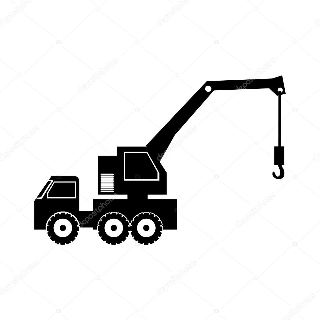 Image vectorielle Pictogramme camion grue icône image par ©grgroupstock ...