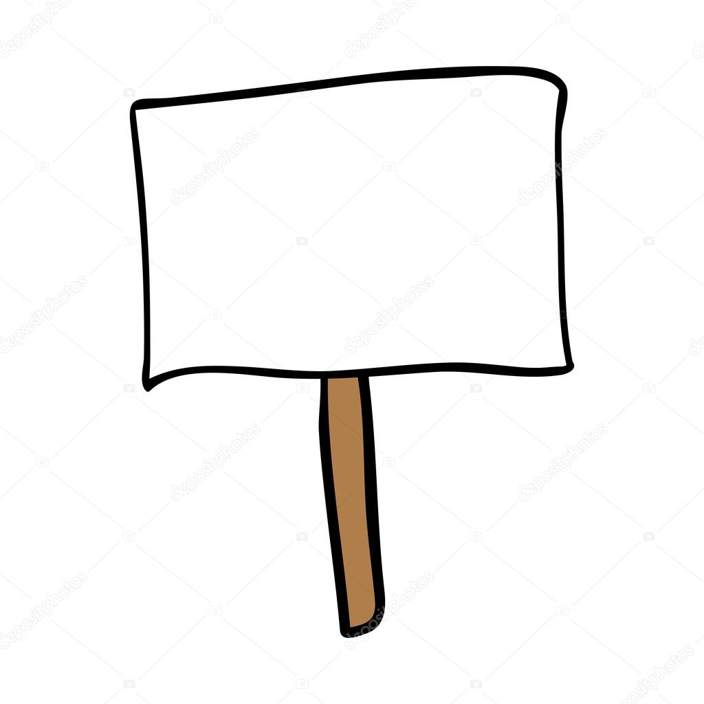 Protest sign cartoon icon image Stock Vector Image by ©grgroupstock ...