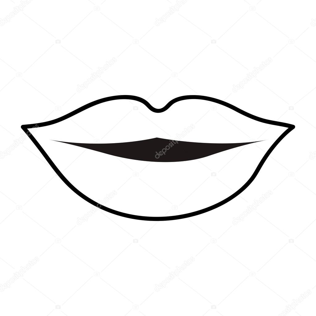 Lippen Cartoon Ikone Bild Stock-Vektorbild von ©grgroupstock 128313134