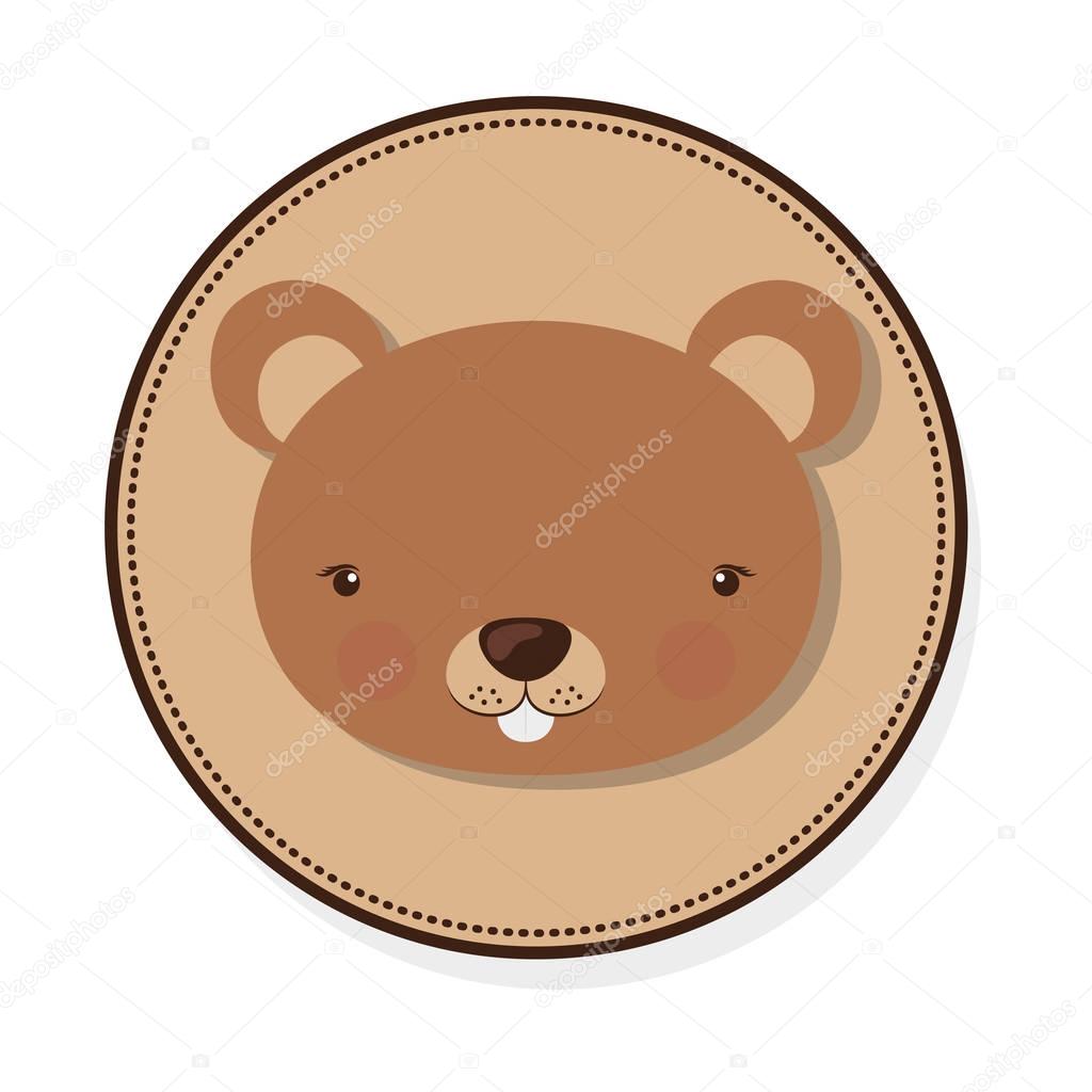 Lindo icono de castor Vector de stock #129167664 de ©grgroupstock