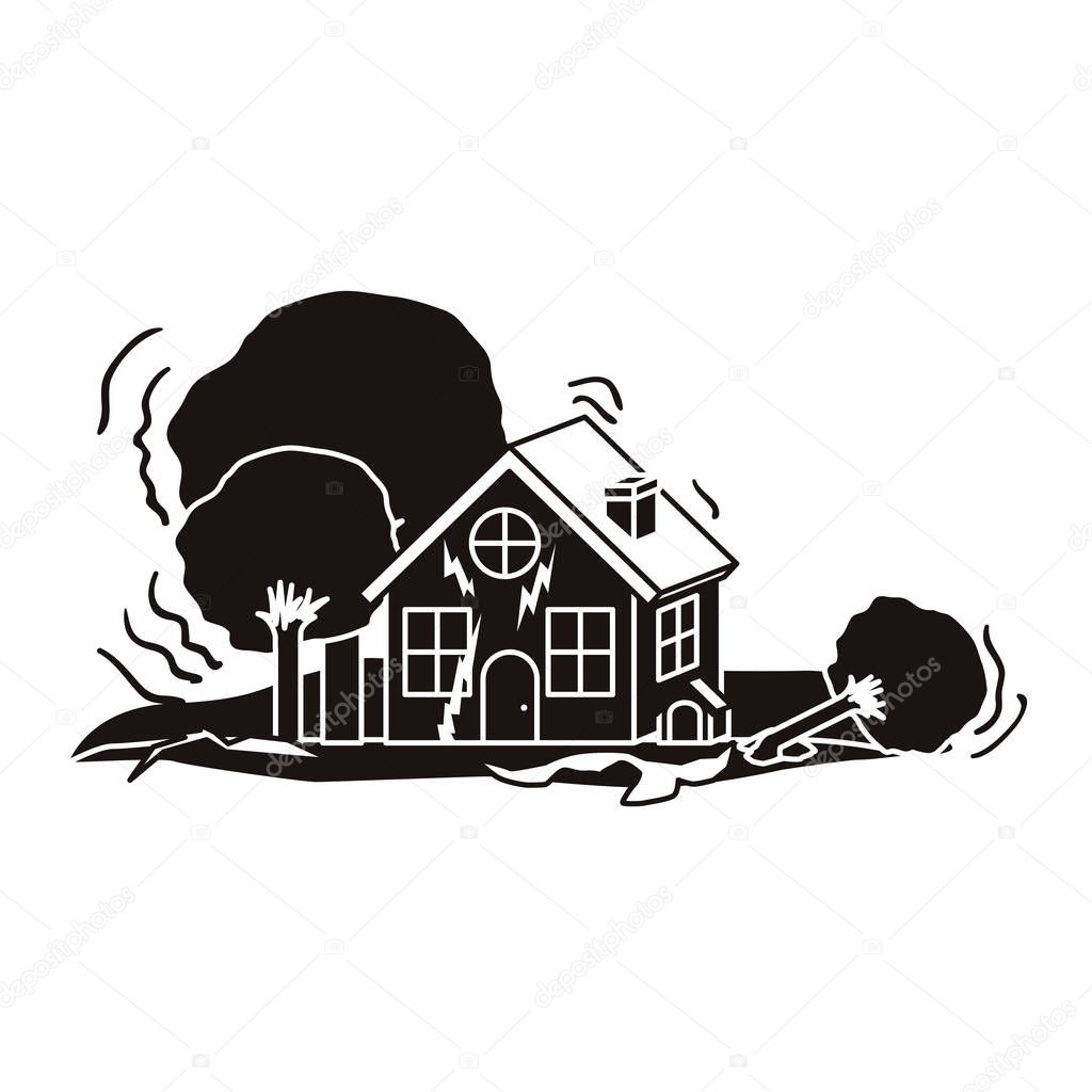 Natural disaster design Stock Vector by ©grgroupstock 129173064