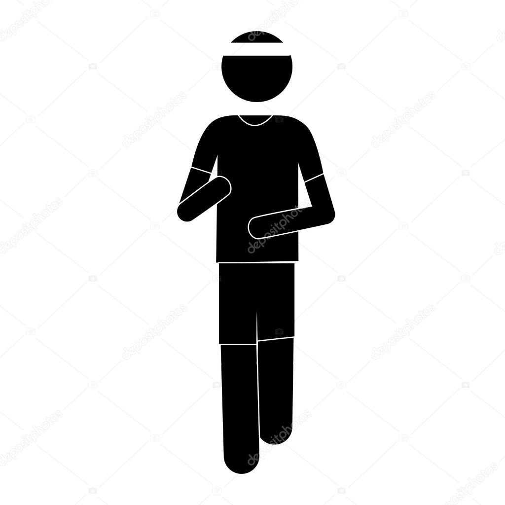 Man running icon Stock Vector Image by ©grgroupstock #129273966