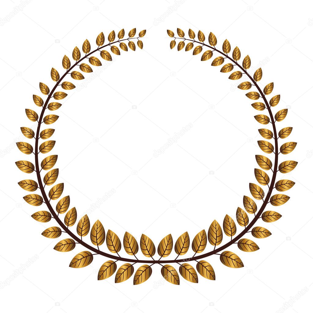 Gold wreath icon Stock Vector by ©grgroupstock 129403560