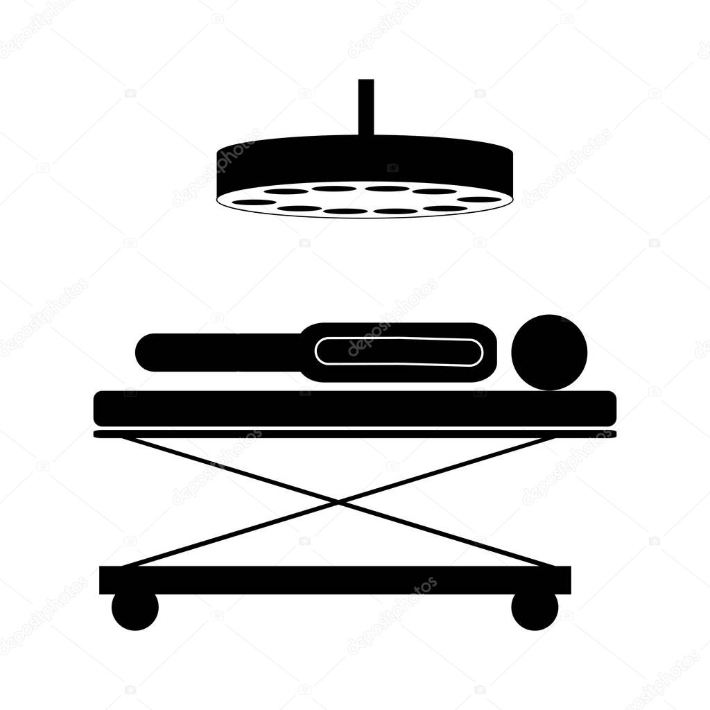 Surgery room icon Stock Vector by ©grgroupstock 129407620