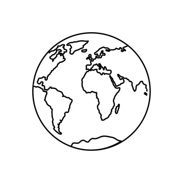 Isolated planet map design Stock Vector Image by ©grgroupstock #129767202