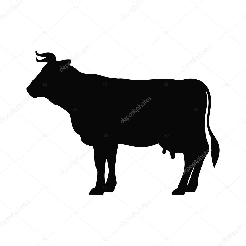 Cow livestock animal design Stock Vector by ©grgroupstock #129477922