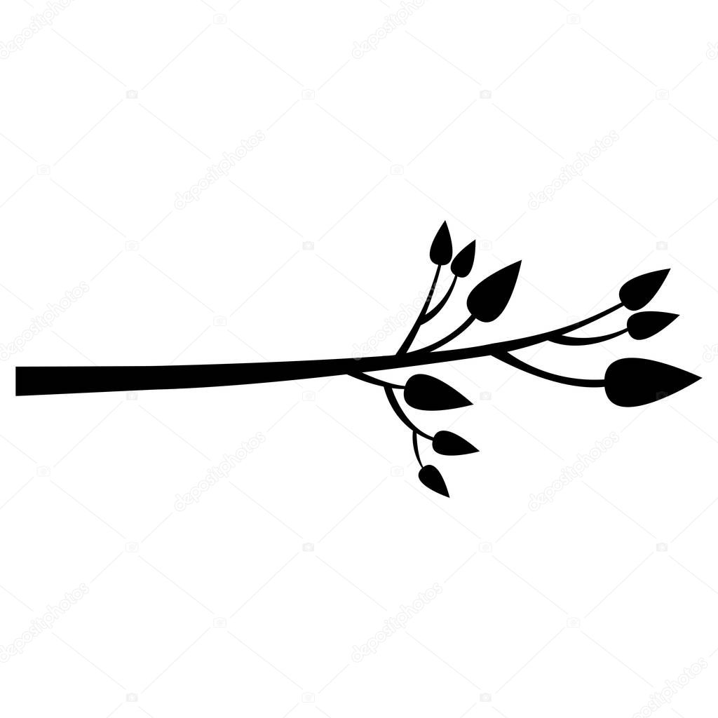 Tree branch icon image — Stock Vector © grgroupstock #130122814