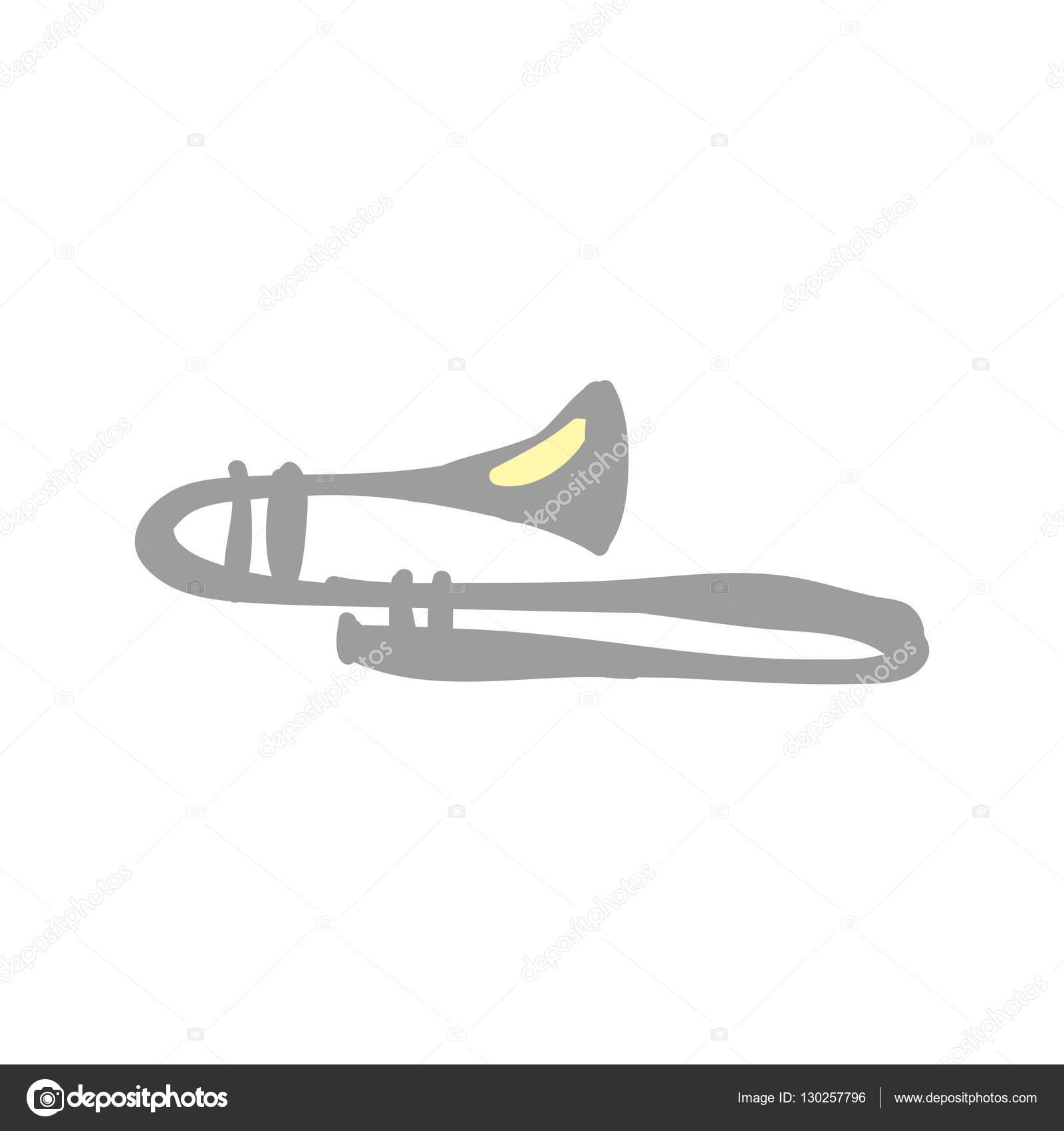 Trombone instrument icon image Stock Vector Image by ©grgroupstock ...