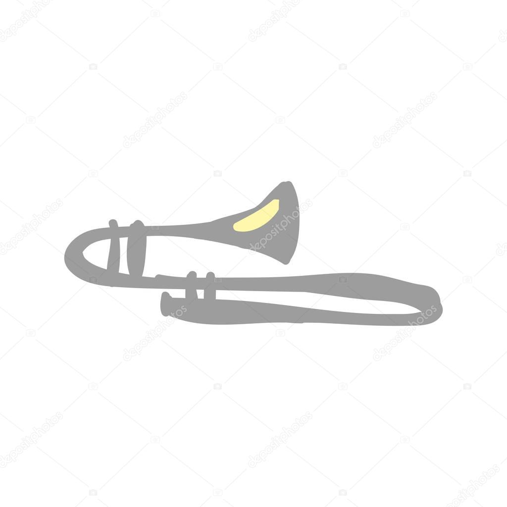 Trombone instrument icon image Stock Vector Image by ©grgroupstock ...