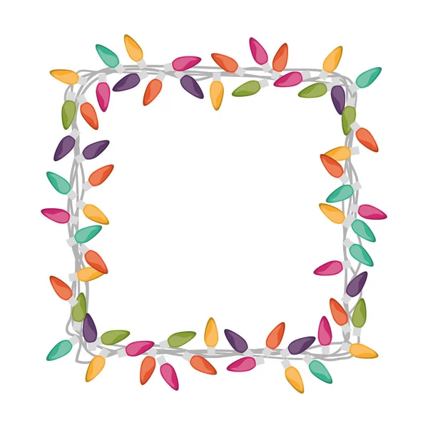 Border with extension cord lights christmas Stock Vector Image by ...