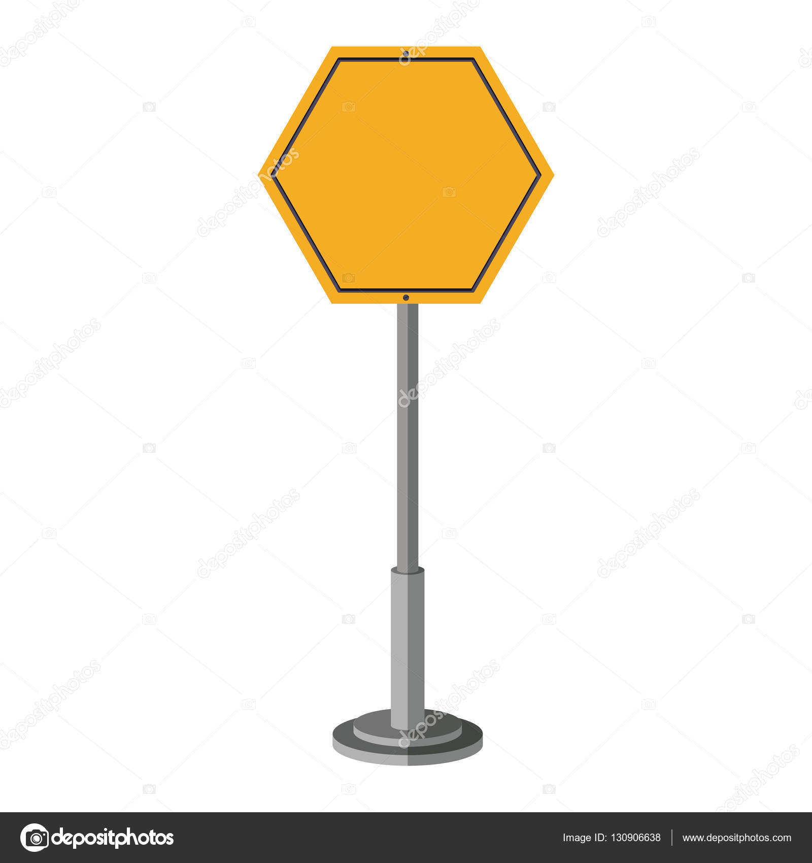 Isolated yellow road sign design Stock Vector Image by ©grgroupstock ...