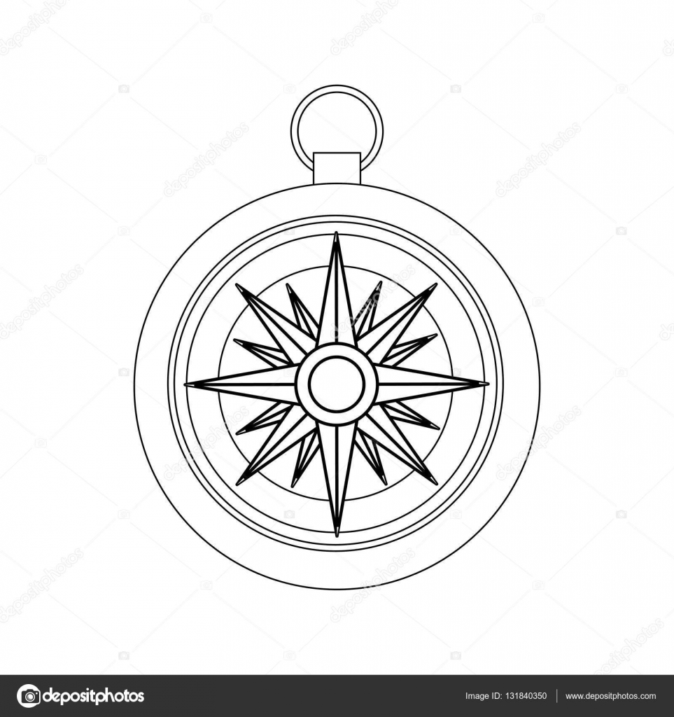 Isolated compass design Stock Vector Image by ©grgroupstock #131840350