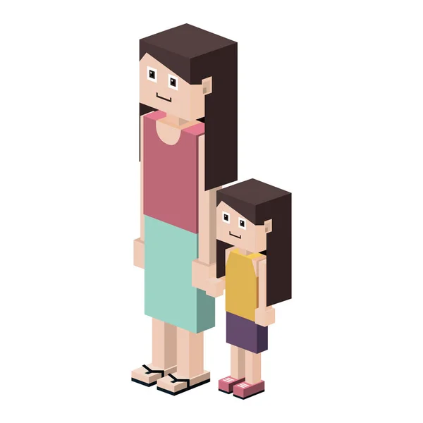 3,667,541 Mom and daughter cartoon Vector Images | Depositphotos